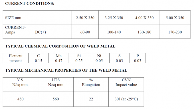 AWS/SFA-5.5 E-7010 Welding Electrode For Deep Penetration Welding