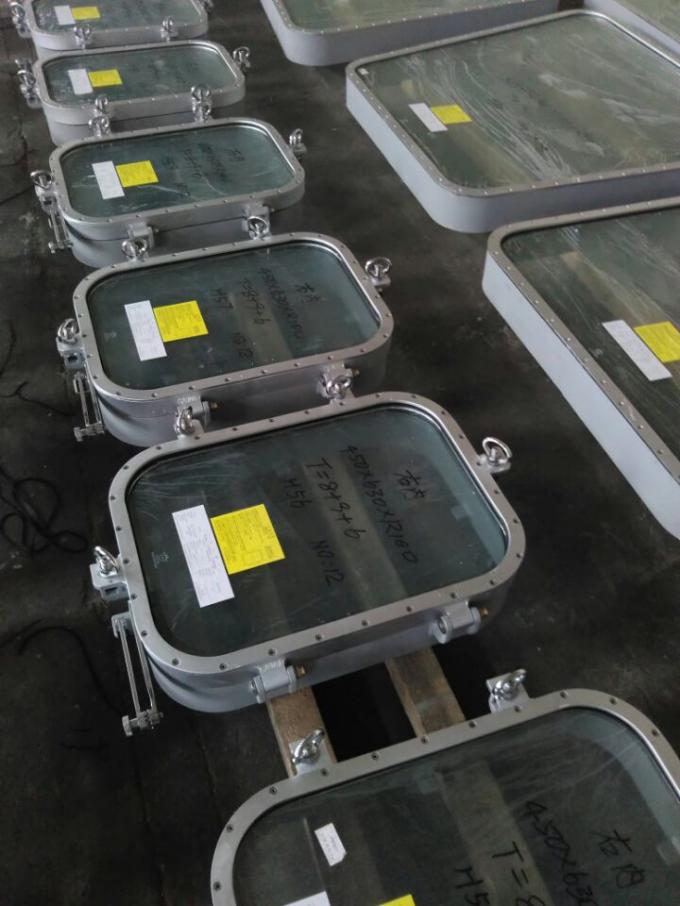 Marine Steel Rectangular Wheelhouse Window With Tempered Glass