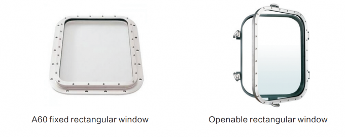 Ship Rectangular Marine Windows , Openable Fireproof Marine Replacement ...