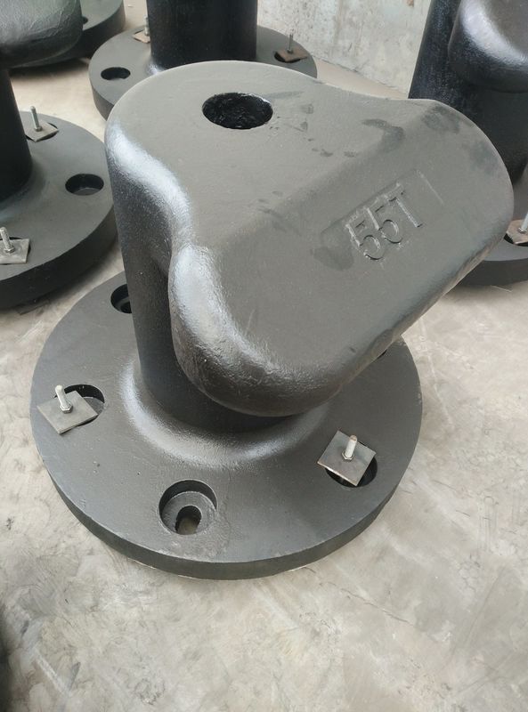 Customized SWL 55 Ton Marine Single T - Head Type Mooring Bollard
