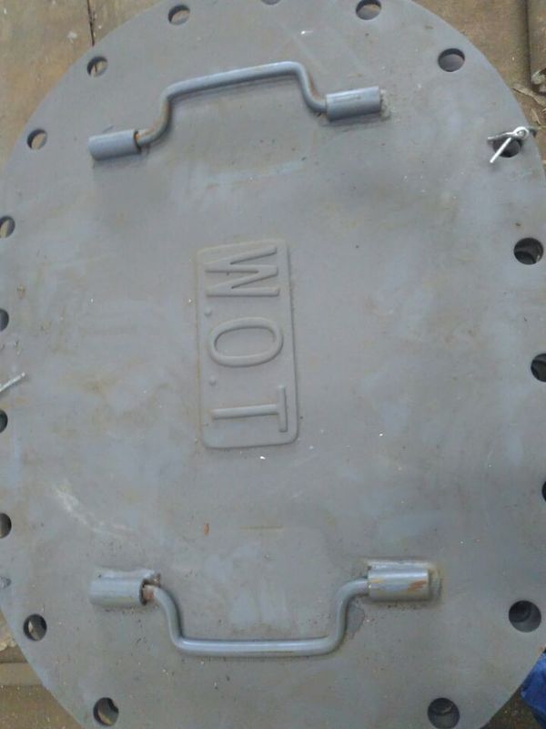 Marine Steel Boat Manhole Covers , Marine Flush Type Boat Hatch Hardware