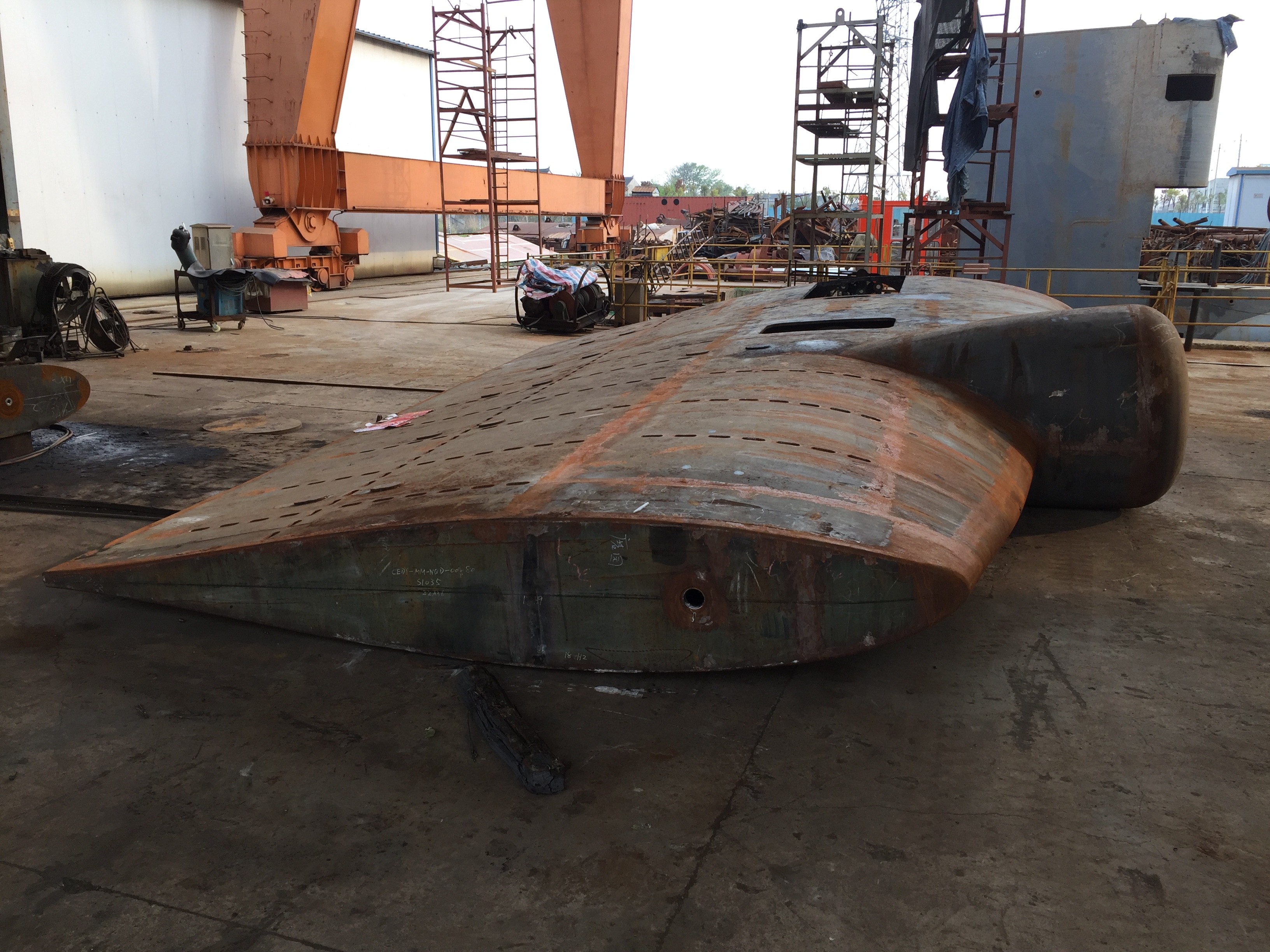 Marine Flap Rudder System Ships Rudder Plates And Rudder Leafs