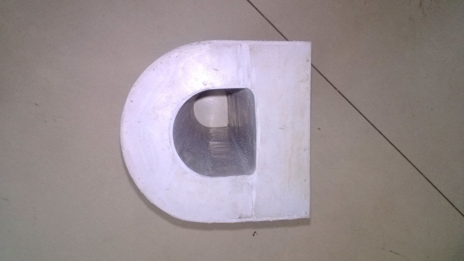 White Natural Rubber Marine D Type Fender For Port / Ship Alongside ...