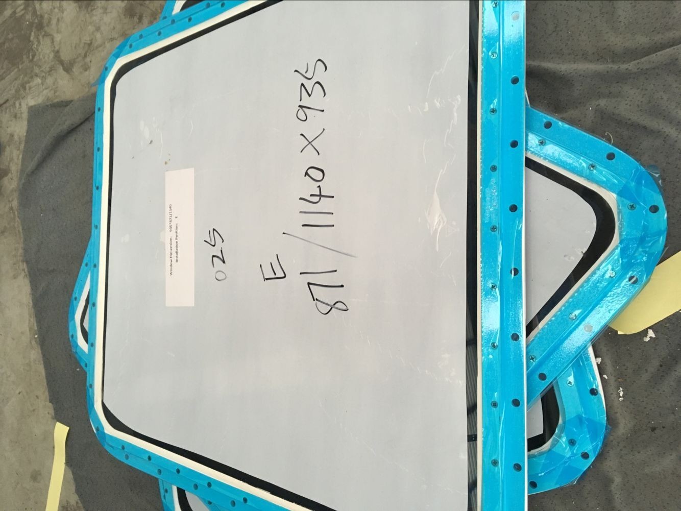 Aluminum Alloy Frame Weathertight Marine Windows Wheel House Windows