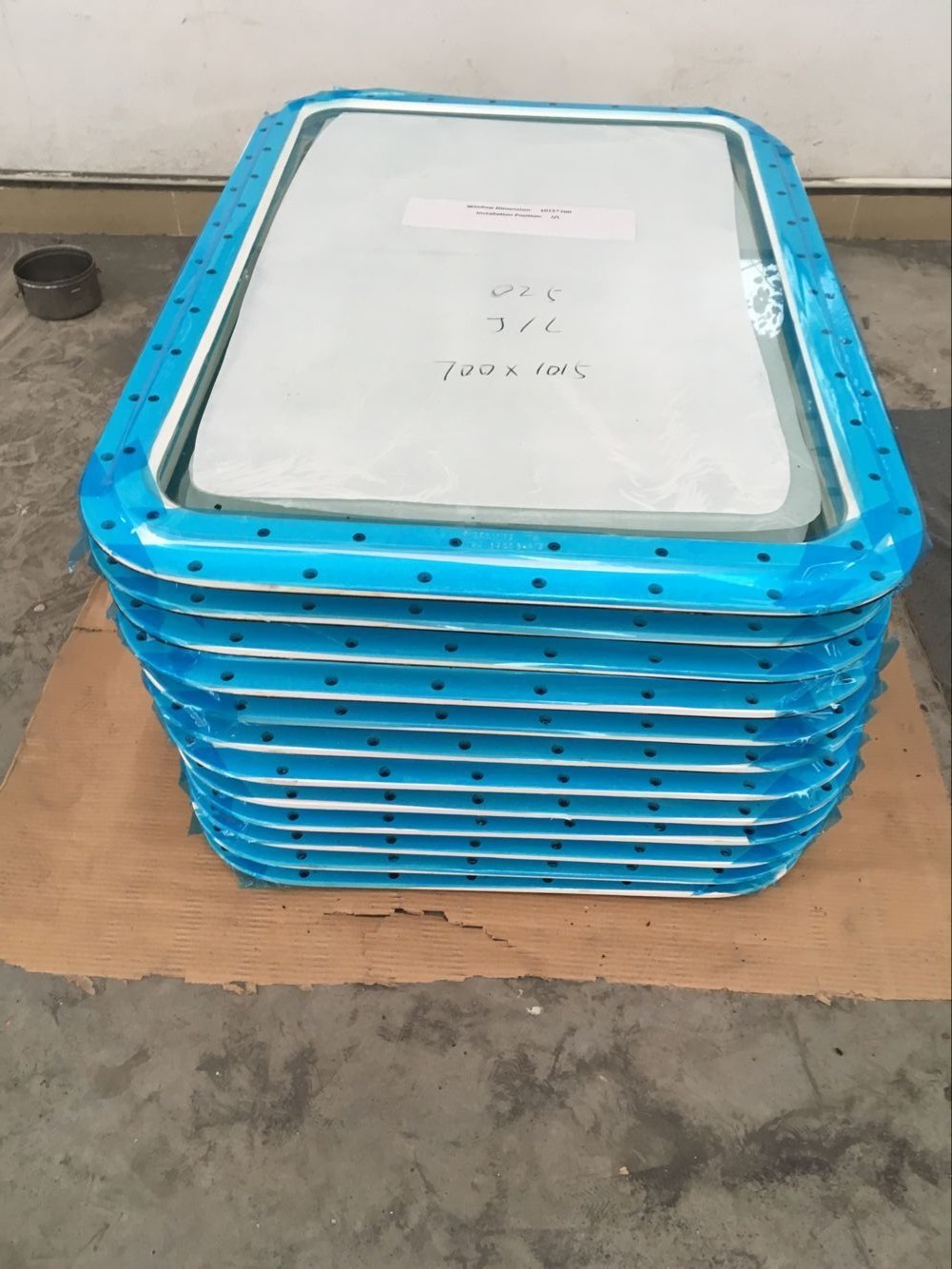 Aluminum Frame Bolted Wheelhouse Marine Windows 800×630~1800×900mm