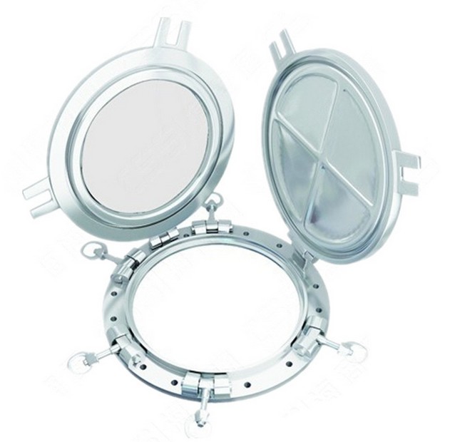 Steel / Aluminum Alloy Marine Scuttle Ship Cabin Windows Watertight