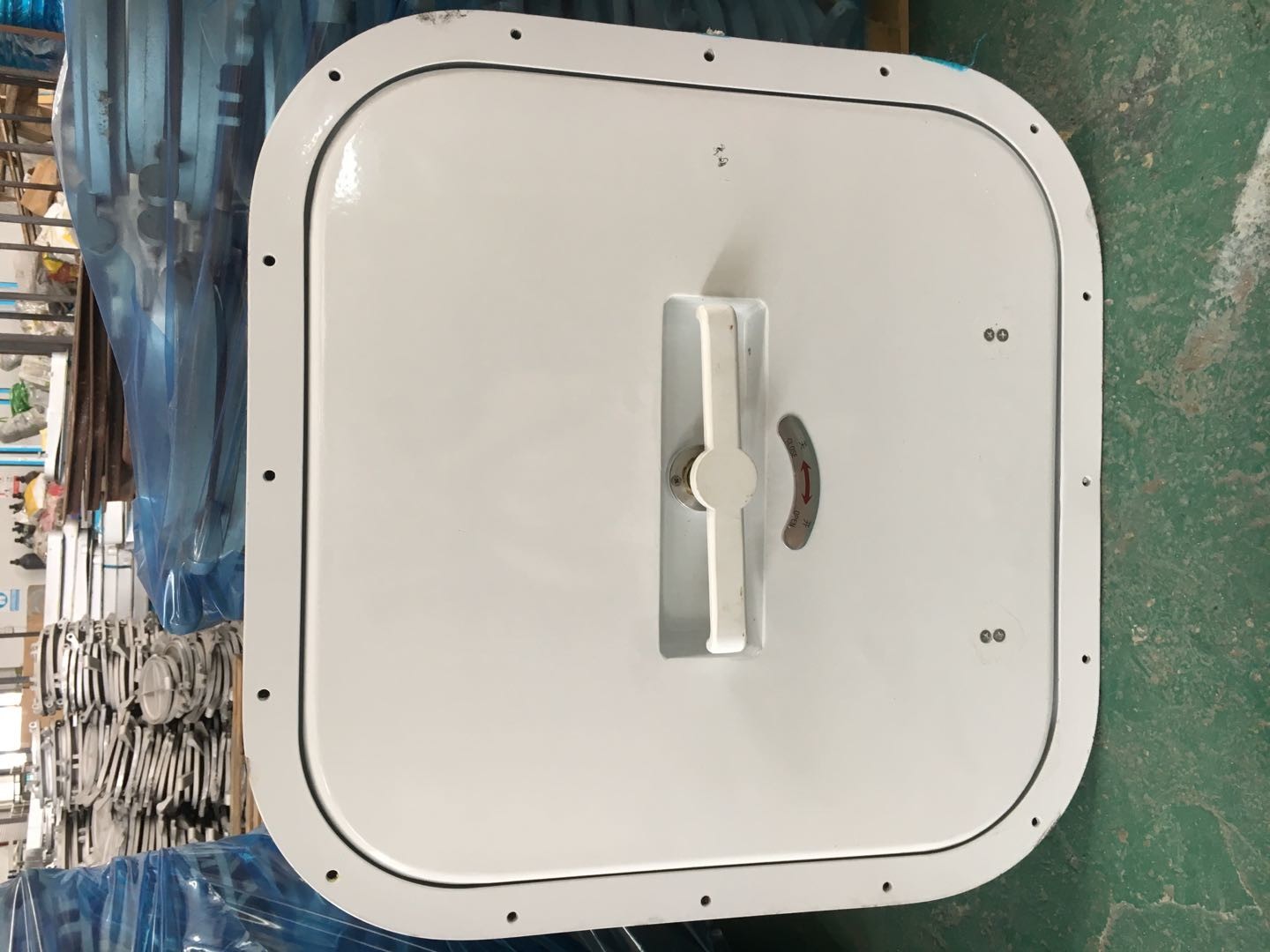 Embedded Aluminum Alloy Quick Opening Marine Hatch Cover
